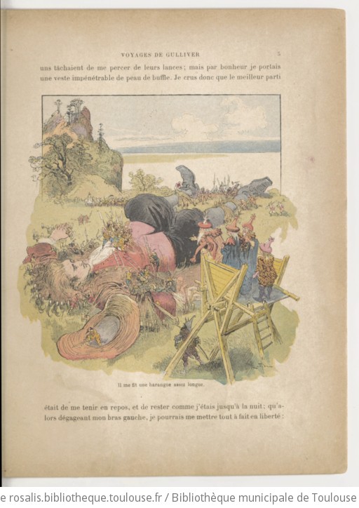 Voyages de Gulliver. Illustrations de A. Robida. Édition pour la ...